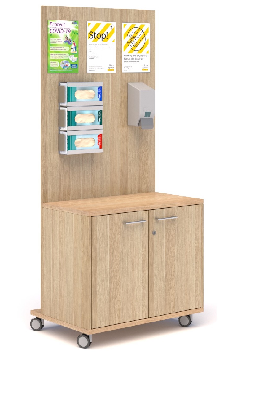 Sanitization Station for offices| mobile Office Hygiene unit| | Office ...